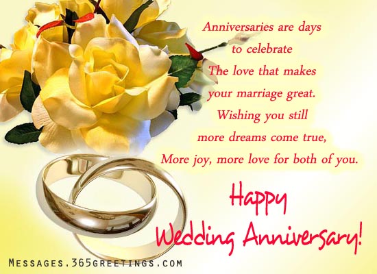 Wedding Anniversary Wishes And Messages 365greetings