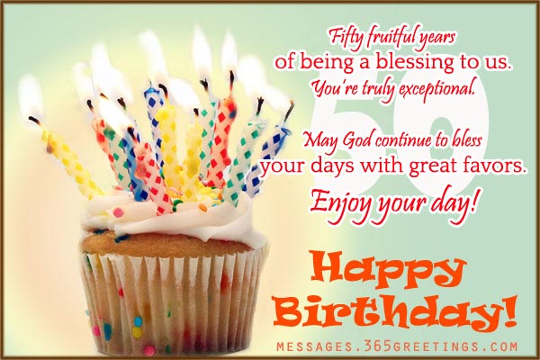 Happy 50th birthday wishes 365greetings