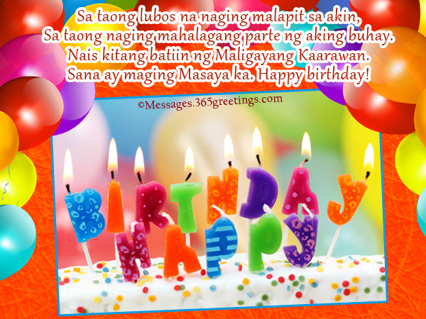 Best birthday wishes in tagalog 365greetings